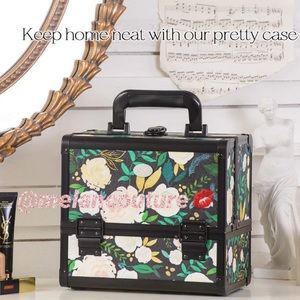 Storage & Organization | Cosmetic Organizer Box Lockable With 3 Trays ...